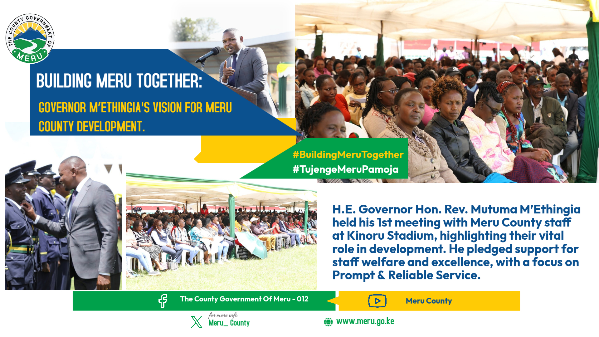 Governor Mutuma MEthingia Rallies Meru County Staff to Drive ...